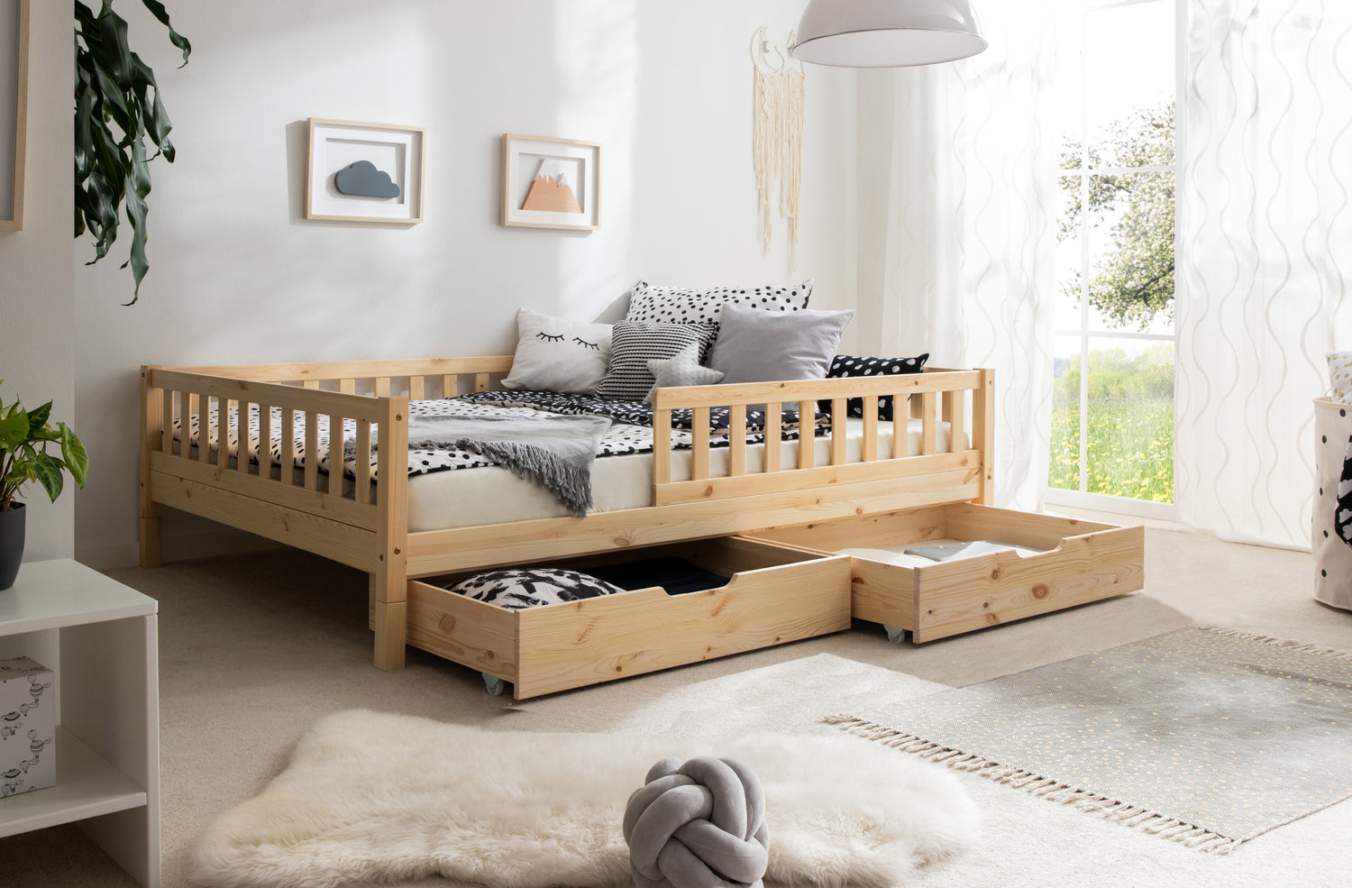 Imagedetailbettgestell 120x200 Ikea Schubladenbett 140x200 Eva Kiefer Massiv 2022 09 01560141